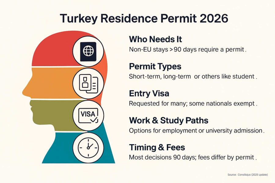 Turkey Residence Permit in 2026: Requirements, Costs, Types & How to Apply
